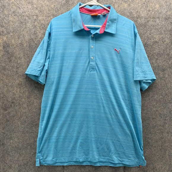 Puma | Shirts | Puma Polo Shirt Adult Extra Large Adult Blue Red ...